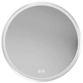kielle Idolio - Zrcadlo s LED osvětlením a vyhříváním, průměr 59 cm, chrom 50324013