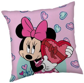 Jerry Fabrics Polštářek Minnie Purple 40x40 cm