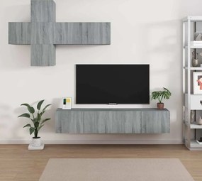 vidaXL 7dílný set TV skříněk kompozitní dřevo [3114515] Barva: šedá sonoma