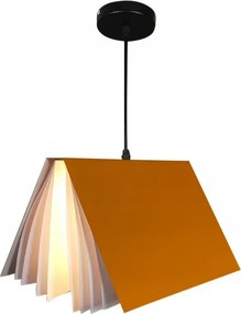 Stylová závěsná lampa – kniha – žlutá