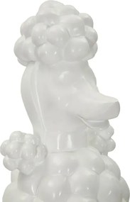Dekorativní soška Dog 61 cm bílá