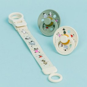 Bibs Klip na dudlík Moomin Ivory