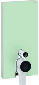Geberit Monolith - Sanitární modul pro stojící WC, 101 cm, boční přívod vody, mátově zelená 131.003.SL.5