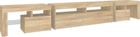 TV skříňka s LED osvětlením dub sonoma 260x36,5x40 cm 3152780