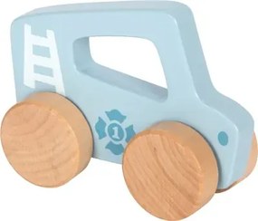 small foot Dřevěné auto na tlačení Modrá / od 6 měsíců
