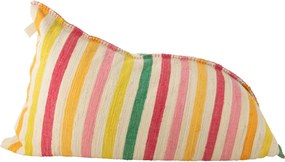 Barevný sedací vak z recyklované bavlny Cocoon Stripes - 150*100*40 cm