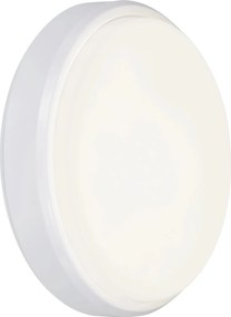 Kulaté nástěnné LED svítidlo, 18 W, 1400 lm, 4000 K, bílá, pr. 21 cm