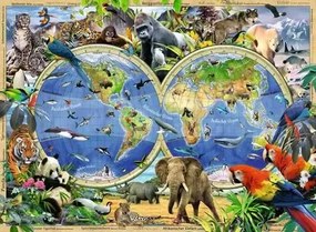 Ravensburger Zvířata naší planety / 100 dílků  / od 6 let