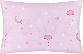 Bellatex Povláček bavlna 40x60 cm Medvídek Růžová,Bílá