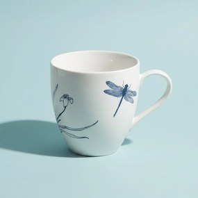 Porcelánový hrnek Vážka z japonské zahrady, 670 ml – s originální českou ilustrací
