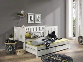 Dětská postel PATRYK s výsuvným lůžkem a úložným prostorem