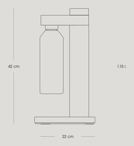 Výrobník sody z nerezové oceli v mosazné barvě Brus – Stelton