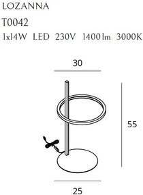 Maxlight Stolní lampa Maxlight T0042 LOZANNA