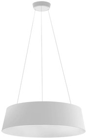 Stilnovo Oxygen_P, bílé závěsné svítidlo, 50W LED 3000K stmívatelné DALI, prům. 75cm