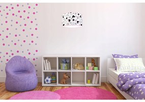 Dětské závěsné svítidlo Minnie, 1x textilní stínítko se vzorem, (fi 35cm)