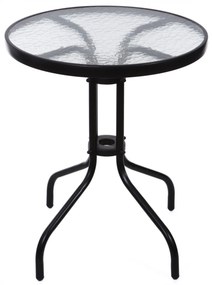 Zahradní stolek 60 cm černý