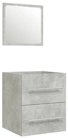 Petromila Umyvadlová skříňka a vestavěné umyvadlo betonově šedá kompozit