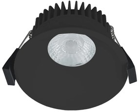 Nordlux 2310340003 Albric, černá bodovka LED 8W 2700K, IP44