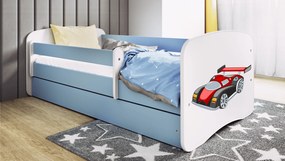 Dětská postel Babydreams závodní auto modrá