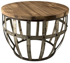 Kovový odkládací stolek - Ø 45*28cm