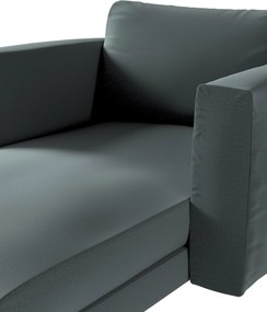 Potah na IKEA Norsborg šezlong s loketními opěrkami barva zelená látka sametová