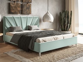 Manželská postel s úložným prostorem 180x200 cm Keren Barva: Modrá - Kronos 09