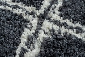 Dywany Łuszczów, Kusový koberec Berber Asila B5970 grey and white, 200x290, šedá, obývací pokoj