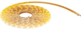 STAR TRADING Venkovní LED světelný pásek na solární nabíjení - 5 m, žlutá barva, plast