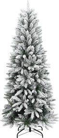 Umělý vánoční stromek s 300 LED a sněhem 180 cm 3315765