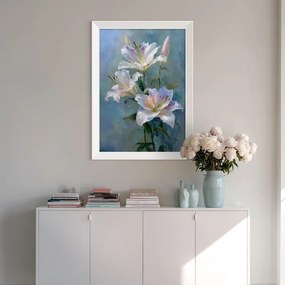 Tištěný obraz s rámem 56x75 cm Lilies – Styler