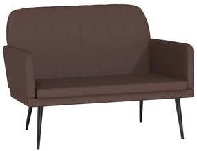 351400 vidaXL Lavice hnědá 107 x 80 x 81 cm umělá kůže