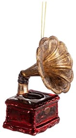 Ručně vyrobená vánoční ozdoba 11 cm Gramophone – Sass &amp; Belle