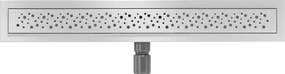 Mexen Flat nerezový sprchový žlab 60 cm vzor M12, 1021060-15