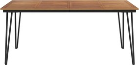 Zahradní stůl s nohami typu hairpin 180x90x75 cm masivní akácie 319521
