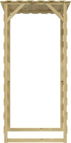 Pergoly se střechou 4 ks 100x90x200 cm impregnovaná borovice 3096650
