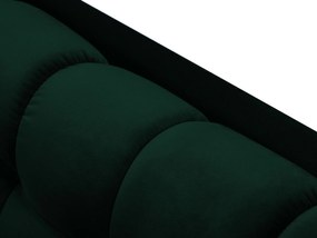 Třímístná pohovka mamaia 177 cm samet zelená MUZZA