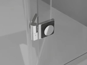 Mexen Lunar-F skládací sprchové dveře levé 65 cm, transparentní, chrom - 836-065-000-01-00-L