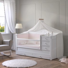 Čilek Dětská rostoucí postýlka Rustic White Baby