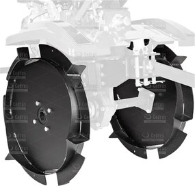 Kovová Železná Kola S Osami Pro Kultivátor Cedrus GL06 Komplet Polské