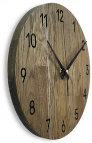 Minimalistické dubové nástěnné hodiny, tichý quartzový pohon, moderní dekorace I SENTOP MAS002-akcia20
