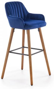 Barová židle Naty tmavě modrá