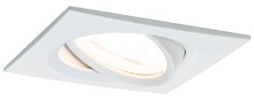 Paulmann 93454 LED Coin Nova rectangular, set bílých hranatých bodovek, 3x6,5W LED 2700K, 8,4x8,4cm