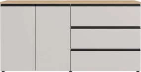 Šedobéžová/ve světle přírodní barvě komoda 180x91x41 cm Cormano – Germania