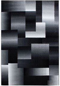 Breno Kusový koberec MIAMI 6560 Black, 140x200 cm, Šedá/Vícebarevné