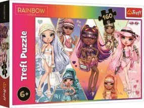 Trefl - Puzzle - Rainbow High: Šťastné kamarádky / 160 dílků / 41 x 27