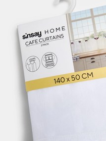 Sinsay - Sada krátkých záclon s ozdobnými mašlemi 2 pack - červená
