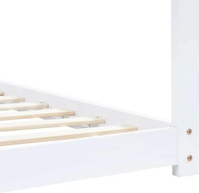 Rám dětské postele bílý masivní borové dřevo 90 x 200 cm 283351