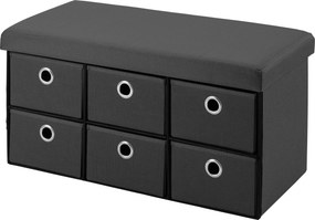 Livarno® Lavice s úložným prostorem (antracitová)