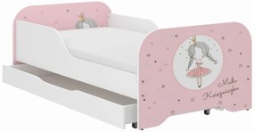 Dětská postel MIKI 160x80 PRINCESS woodentoys