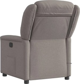 Elektrické masážní polohovací křeslo taupe textil 3303191